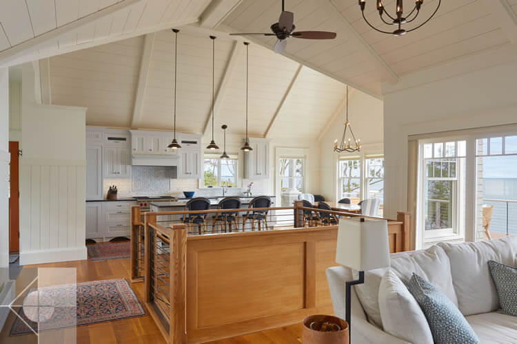Interior design a New Harbor, Maine home by Phelps Architects | Maine